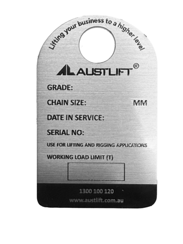 Chain Sling Tag S/S Small Size | Austlift
