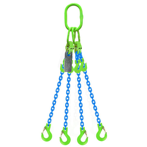 Grade 100 Chain Sling 13mm 4leg Effective Length C/W Clevis Type Grab ...