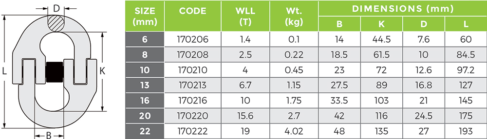 G100 Chain Connector | Austlift