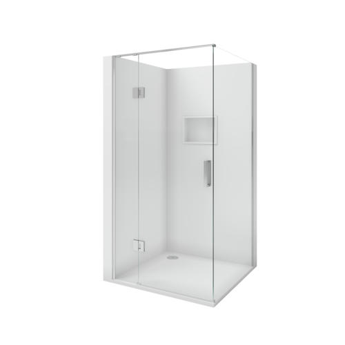 Atlantis Hydra Shower 2 Sided Flat Wall Hinged Door