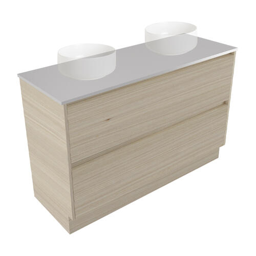 Elementi Novara Vanity - Floor Standing 2 Drawer, 1200mm