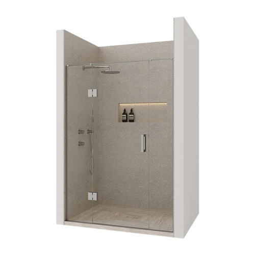 EasyTile Immersion 1400x1000 3 Wall Hinged Shower