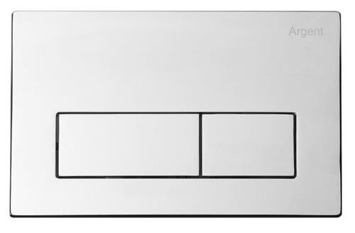 Argent Kubic Push Panel - Mechanical Flush Plate