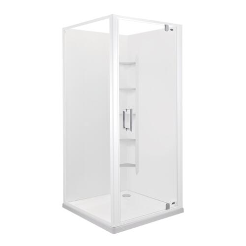 Englefield Topaz II Square Shower - Rear Waste