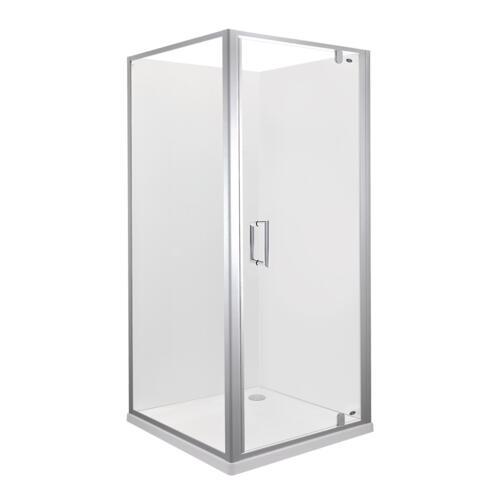 Englefield Topaz II Square Shower - Flat Wall | Rear Waste