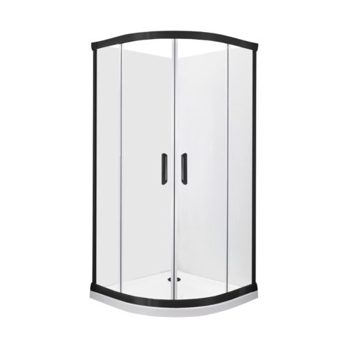 Englefield Topaz II Round Sliding Shower - Rear Waste, 900x900mm