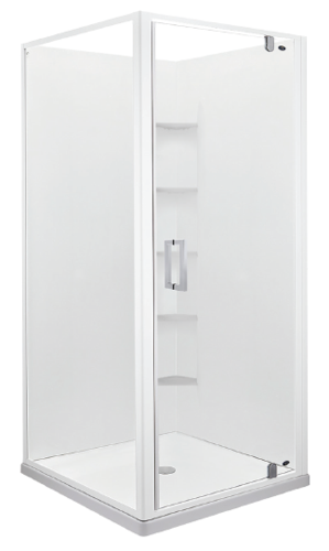 Englefield Topaz II Square Shower - Corner Contour Plus