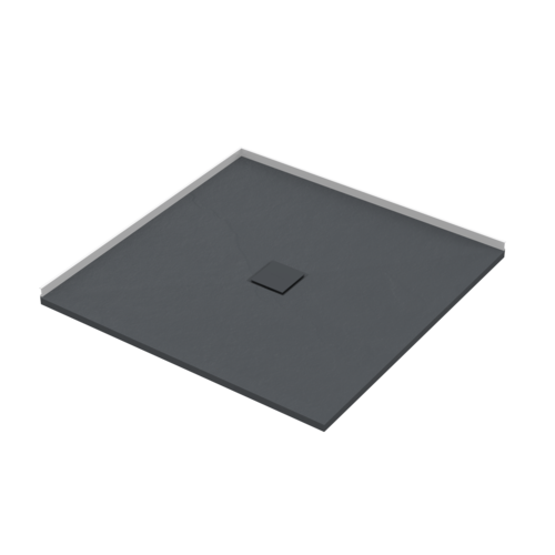 Athena Slateforma Shower Tray - AB Upstand Centre Waste, 1000x1000mm