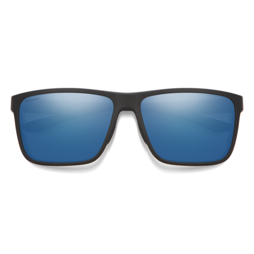 Smith Riptide Matte Black - ChromaPop Glass Blue Mirror Polarized ...