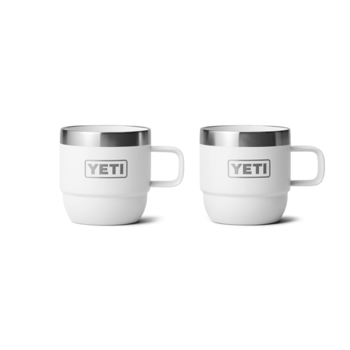 YETI Rambler 6 oz Stackable Mug 2pk - White | Land & Sea NZ