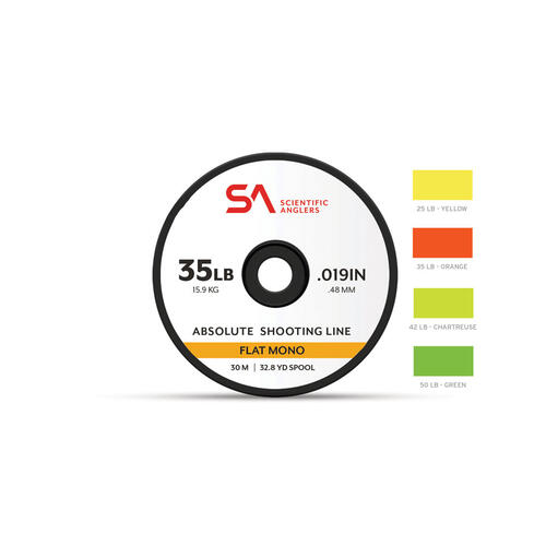 Scientific Angler Absolute Flat Mono Shooting Line 30m - 25-35lb | Land ...
