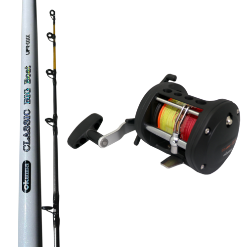 Okuma Classic CLX450 Boat Reel with Line (Lefthand) - Classic Big Boat ...