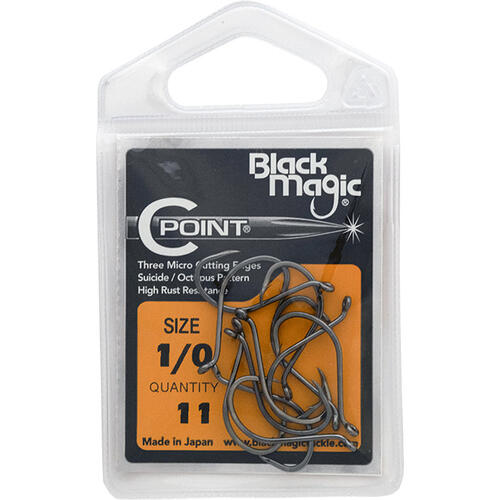 Black Magic C-Point Hook Small | Land & Sea