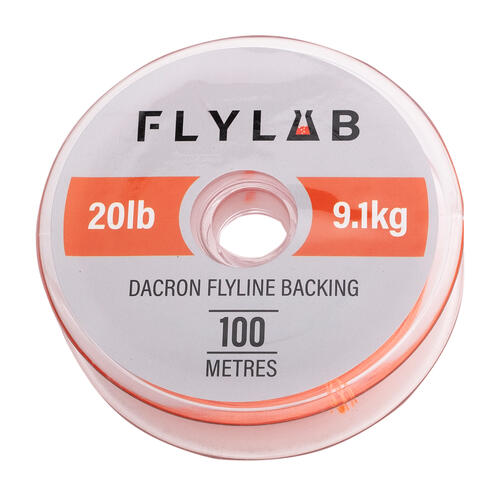 Fly Lab Dacron Backing 100yd - Orange | Land & Sea