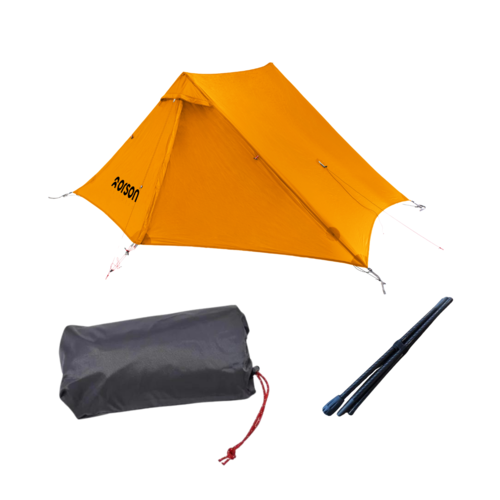 Orson Indie 2 Ultralight Hiking Tent Trail-Ready Bundle - Orange ...