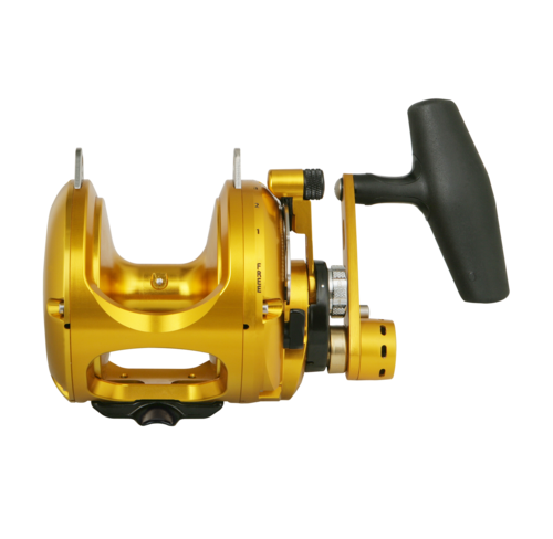 Okuma Makaira 50 Overhead Open Top Reel - 2 Speed Gold | Land & Sea NZ
