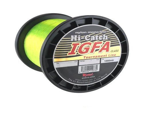Momoi IGFA 37kg High-Vis Yellow - 1000m Bulk Spool | Land & Sea NZ