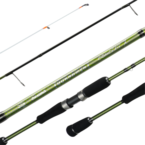Okuma Tournament Concept X Trout Rod Travel Spin 7ft 4 Piece 2-4kg with ...