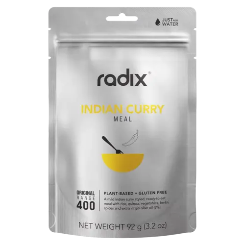 Radix Nutrition Original Freeze Dried Meal V9.0 Indian Curry - 400kcal ...