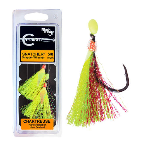 Black Magic Snatcher Flasher Rig Snapper Whacker - Chartreuse | Land & Sea