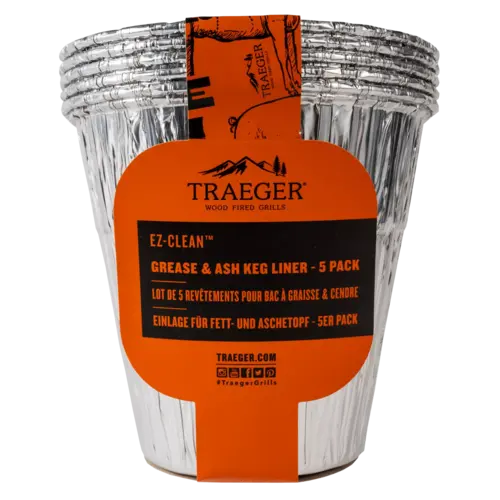 Traeger EZ-Clean Grease and Ash Keg Liner 5pk | Land & Sea NZ