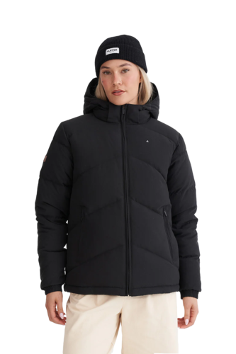 Huffer Women's Classic Down Puffer Jacket - Black | Land & Sea NZ