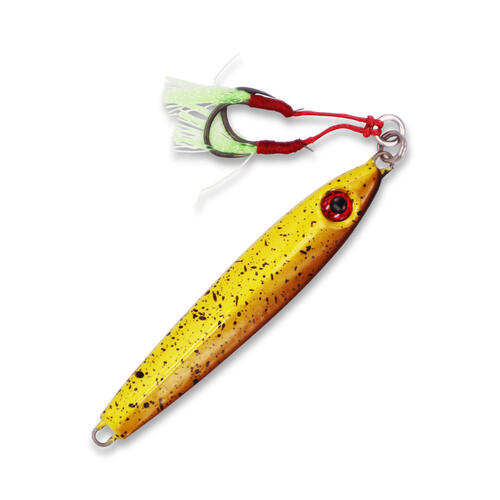 Ocean Angler Micro Weasel UV Jig - Bruised Banana | Land & Sea
