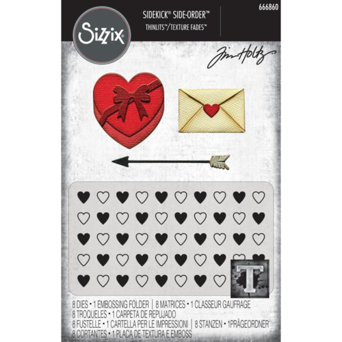Sizzix Sidekick Thinlits & Texture Fade - Valentines by Tim Holtz | The Ribbon Rose