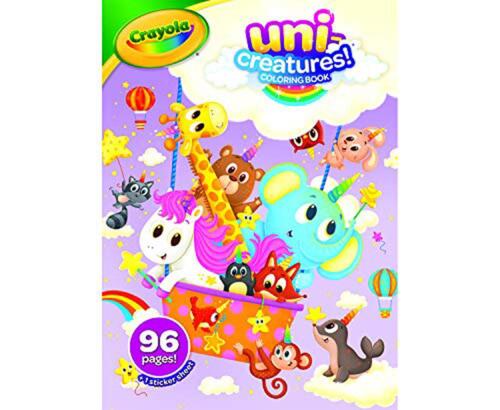 Crayola Uni-Creatures Coloring Book With Stickers 96pg | The Ribbon Rose