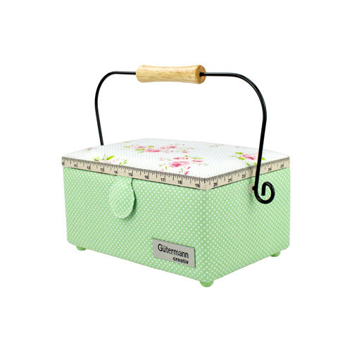 Gutermann Sewing Basket: Small Rectangle (26x13x18.5cm) - Green | The ...