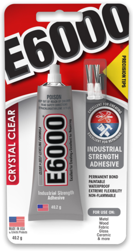 Eclectic Products E6000 Adhesive with Precision Tips - Crystal Clear ...