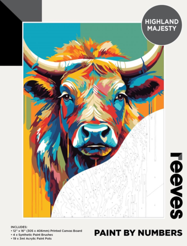 Reeves Paint by Number - Highland Majesty | The Ribbon Rose