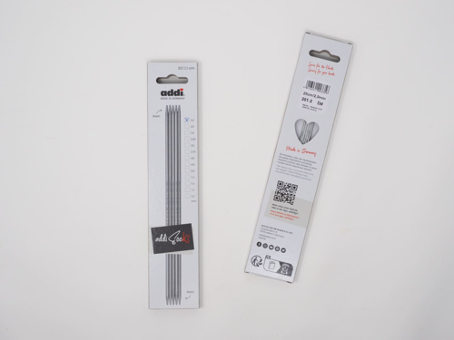 Addi Sock Aluminium DPN Needles 23cm | The Ribbon Rose