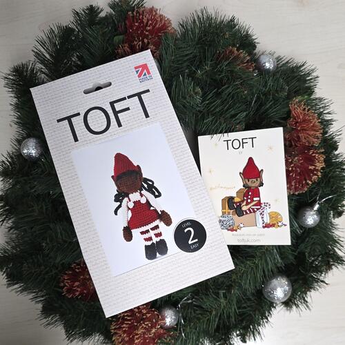 TOFT Christmas Doll Mini Elfie - Ruby + Free Patch | The Ribbon Rose