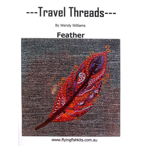 Wendy Williams Travel Threads Pattern - Feather | The Ribbon Rose