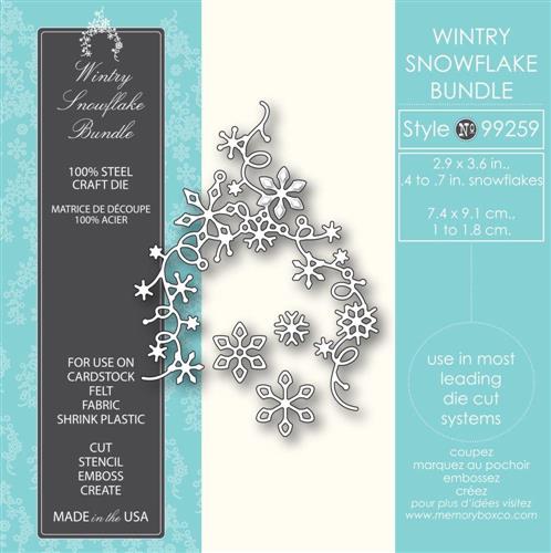 Memory Box Dies - Wintry Snowflake Bundle | The Ribbon Rose