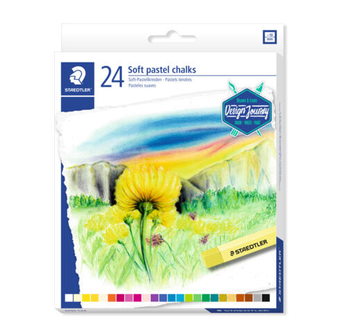 Staedtler Soft Pastel Chalks Box Of 24 Assorted Colours | The Ribbon Rose