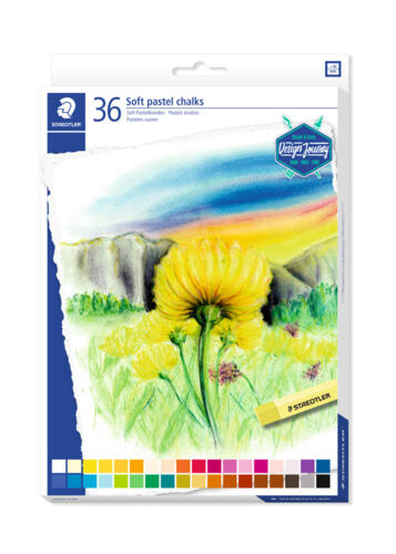 Staedtler Soft Pastel Chalks Box Of 36 Assorted Colours | The Ribbon Rose