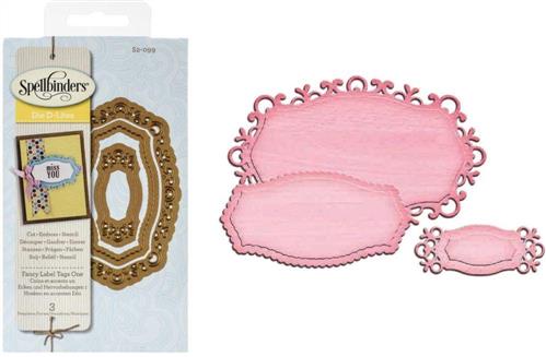 Spellbinders Die D-Lites - Fancy Label Tags | The Ribbon Rose