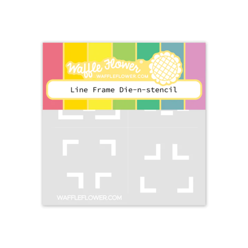 Waffle Flower Line Frames Die-n-stencil | The Ribbon Rose
