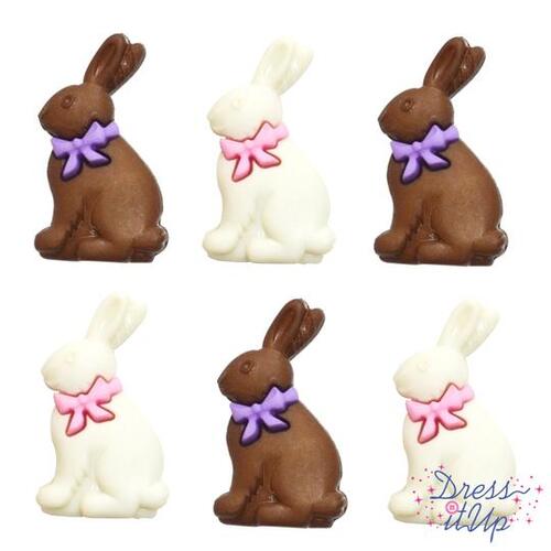 Dress It Up Chocolate Bunnies | The Ribbon Rose