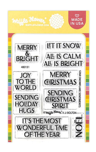 Waffle Flower Star Snowflake Stamp Set | The Ribbon Rose