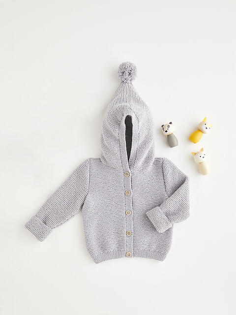 Sirdar Pixie Hood Jacket 5390 - Knitting Pattern | The Ribbon Rose