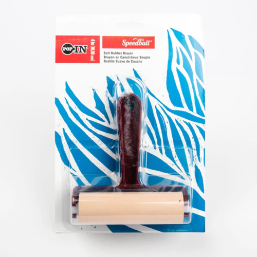 Speedball 4" Soft Rubber Brayer | The Ribbon Rose