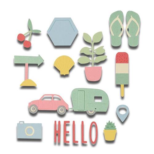 Sizzix Thinlits Die Set 17PK - Summer Time | The Ribbon Rose