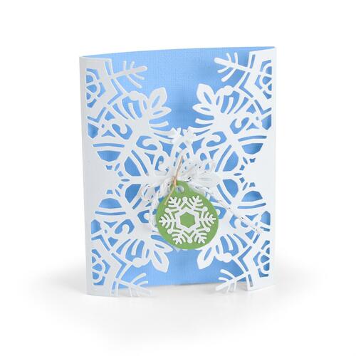 Sizzix Thinlits Die Set 4PK - Card Wrap, Snowflake | The Ribbon Rose