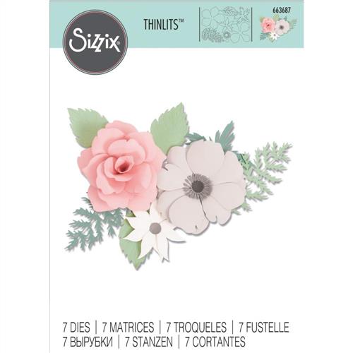 Sizzix Thinlits Die Set 7PK - Corsage | The Ribbon Rose