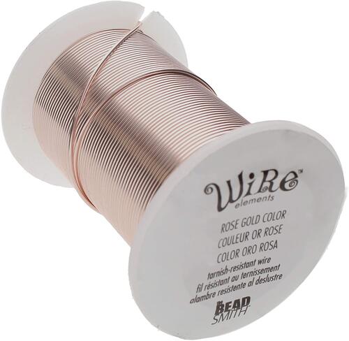 The Beadsmith Rose Gold Colour Wire | The Ribbon Rose