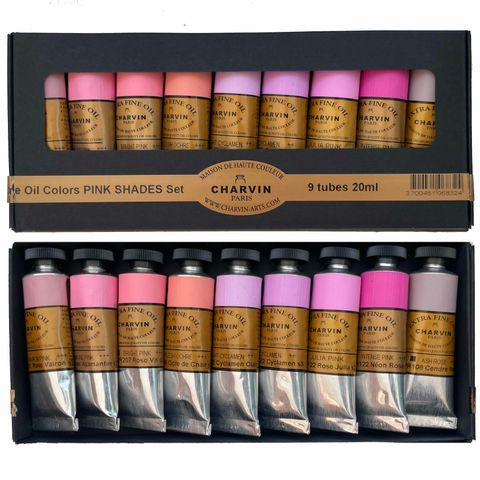 Charvin Extrafine Oil Colour Pink Shades | The Ribbon Rose