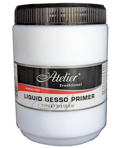 ATELIER Liquid Gesso Primer 1L | The Ribbon Rose